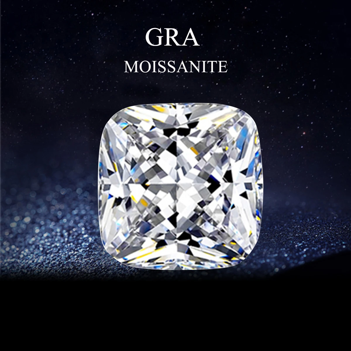 Cushion Diamond Loose Gemstones Moissanite Stones 0.08ct to 7ct D Color ...