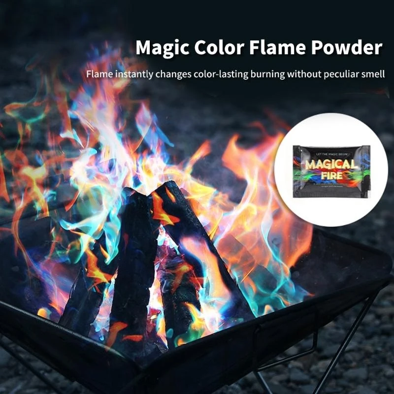 K0EF Party Flame Color Changing Packets Colorful Flame Powder Party ...