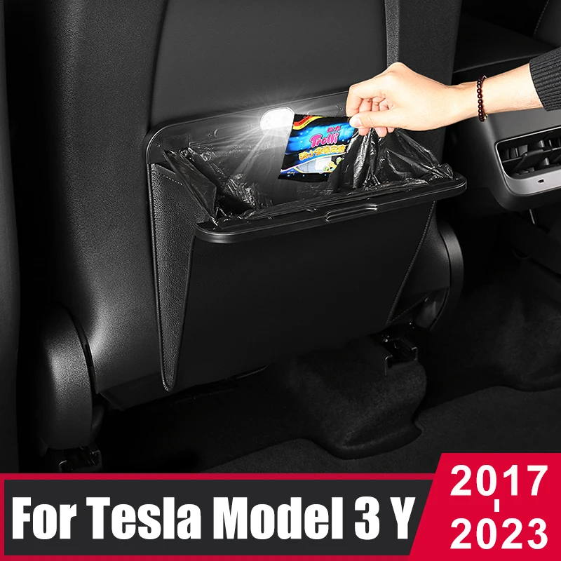 For-Tesla-Model-3-Y-2017-2021-2022-2023-Model3-Car-Seat-Back-Trash-Auto ...