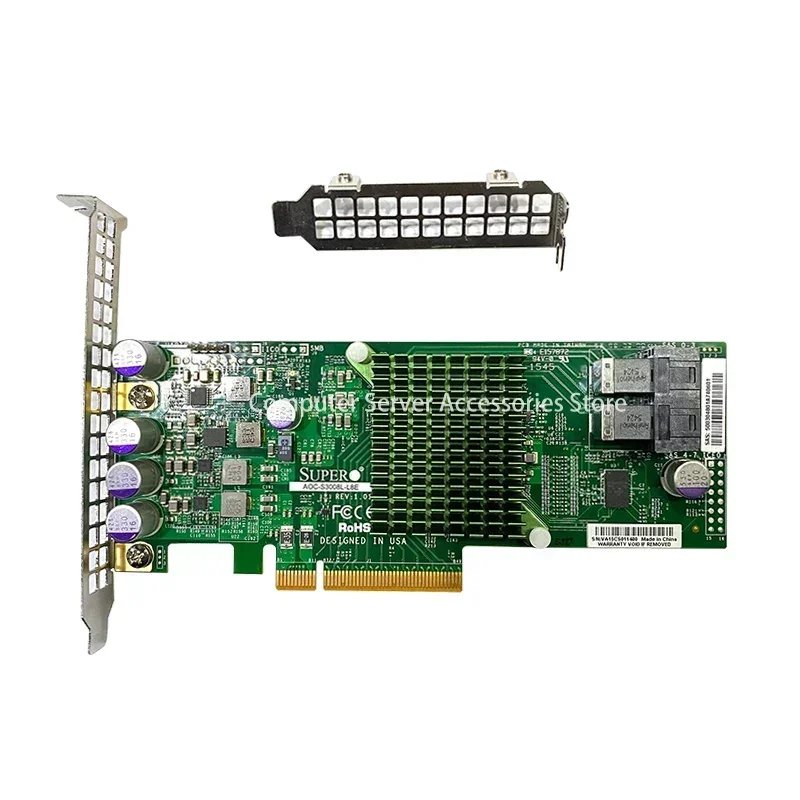 Original-AOC-S3008L-L8E-SAS-8-Port-12Gb-s-PCIe-HBA-IT-Mode-Server-Smart ...