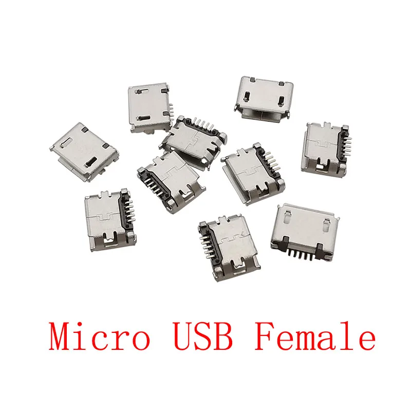 Micro-USB-Female-Socket-5Pin-SMD-Micro-USB-Port-Jack-Plug-Soldering ...