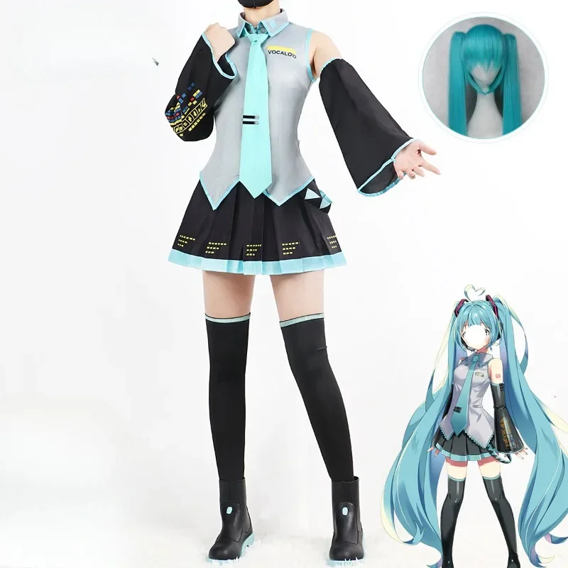 Miku-Cosplay-Costume-JP-Anime-COS-Outfits-Women-Music-Girls-Midi-Dress ...