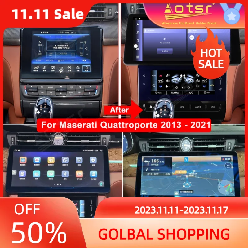 The-Lastest-Android-Radio-For-Maserati-Quattroporte-2013-2021-Android ...