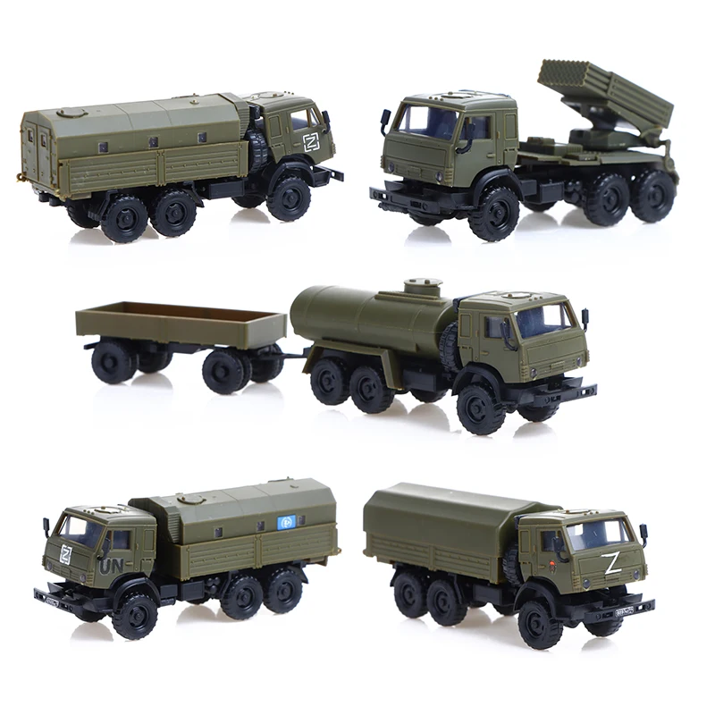1-72-Russia-KAMAZ-5350-Military-Truck-Assembly-Puzzle-Model-Rocket ...