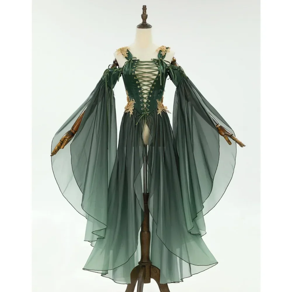 DAIZBELLA-Disfraz-medieval-renacentista-para-mujer-solo-estilo-elfo ...