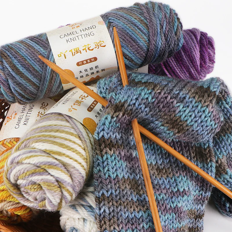 Colorful-Wool-Yarn-Ball-Thick-Yarn-Ball-Jacket-Shawl-Crochet-DIY-Hand ...