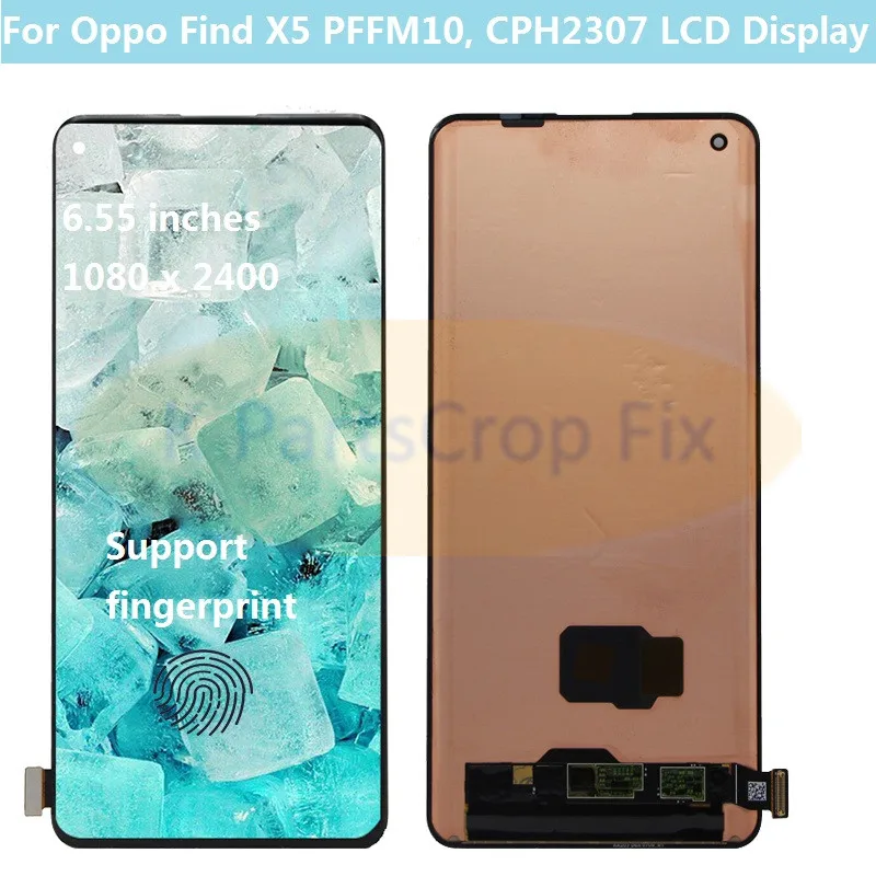 Original AMOLED For OPPO Find X5 Pro lcd X5Pro PFEM10 CPH2305 PFFM20 ...