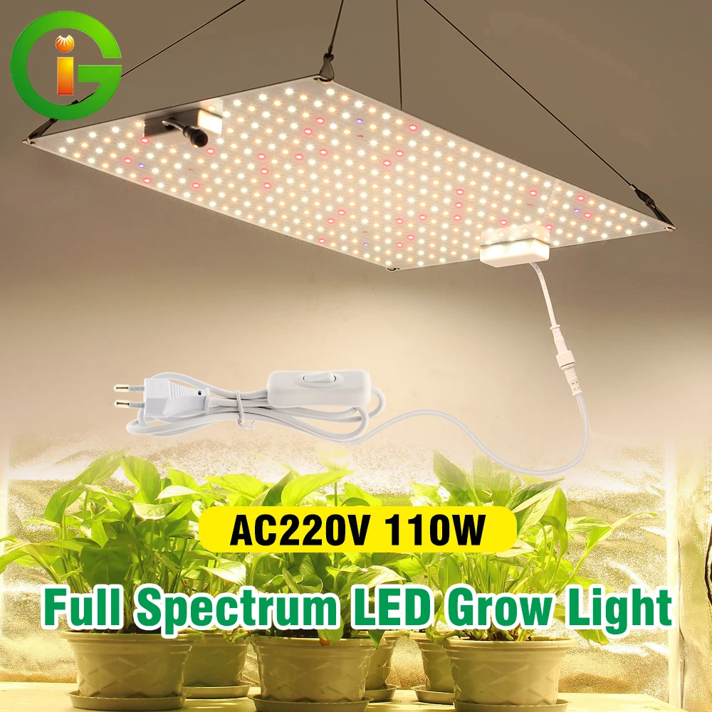 AC220V LED Growing Lights Full Spectrum 110W LED Plant Growth Flood ...