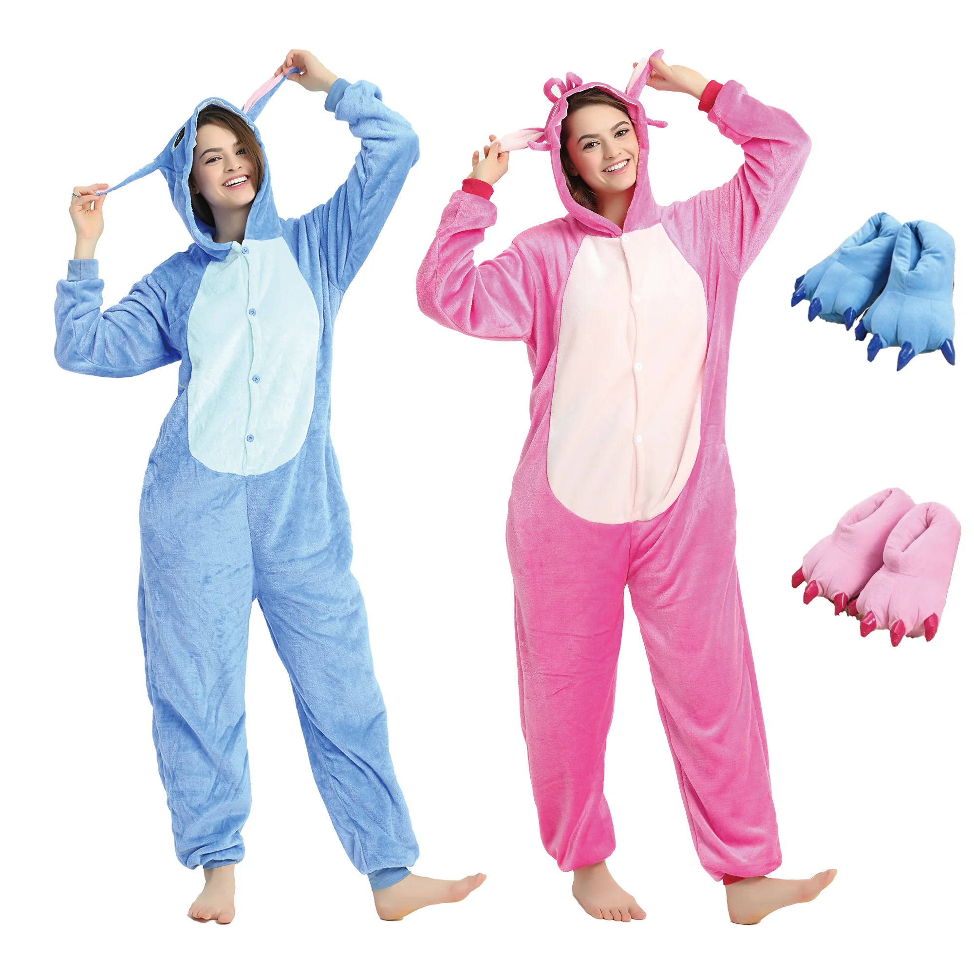 Adults-Stitch-Cosplay-Pajamas-Anime-Stitch-Onesies-Costume-Jumpsuit ...