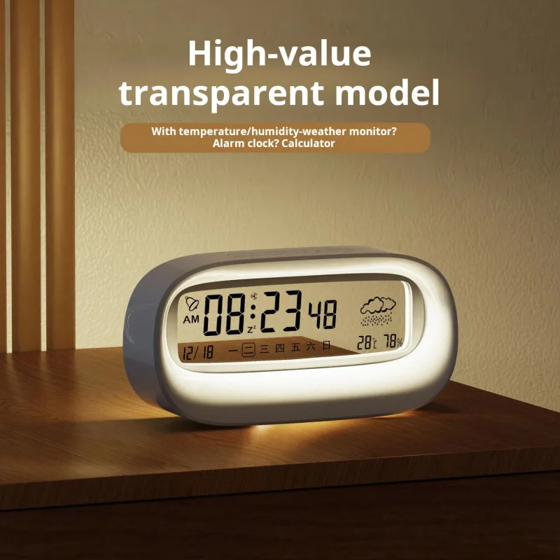 Smart-Desktop-Clock-Digital-Silent-Alarm-Clock-Electronic-Watch-Desktop ...