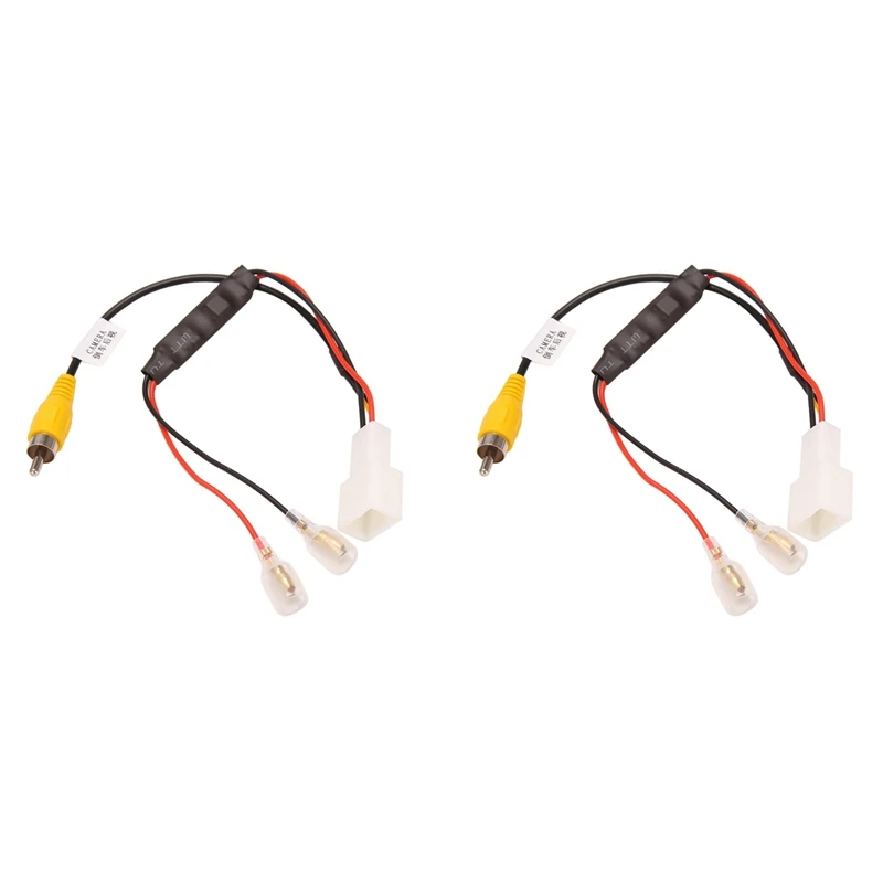 2pcs 4 Pin Car Reversing Camera Retention Wiring Harness Cable Plug ...