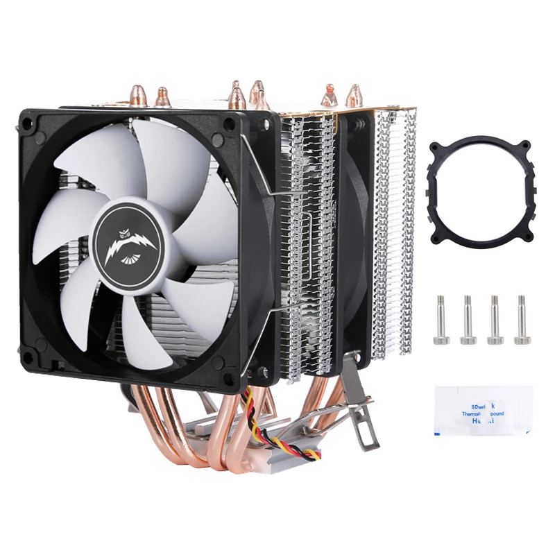 CPU-Cooler-Processor-Dual-Tower-4-Heat-Pipe-PWM-Fan-Suitable-For ...