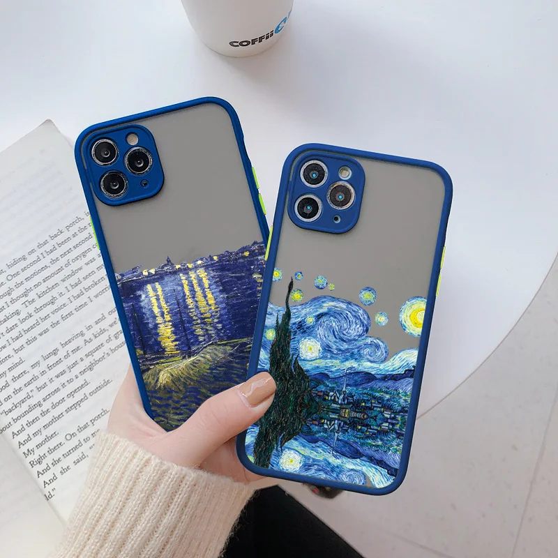 Coques de téléphone Art Van Gogh, peinture à l'huile, coques élaborées ...