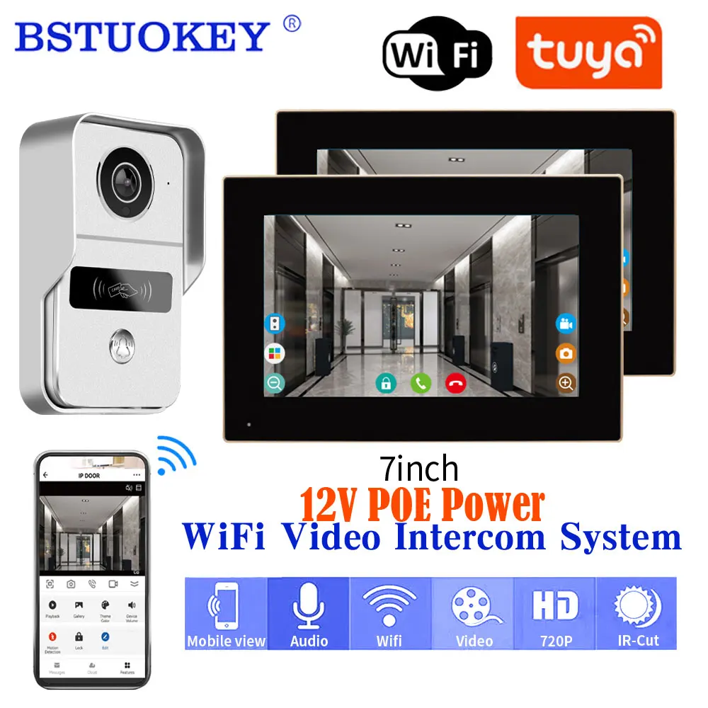 Tuya-Smart-App-IP-POE-Video-Intercom-Wi-fi-IR-Video-Door-Phone-Wireless ...