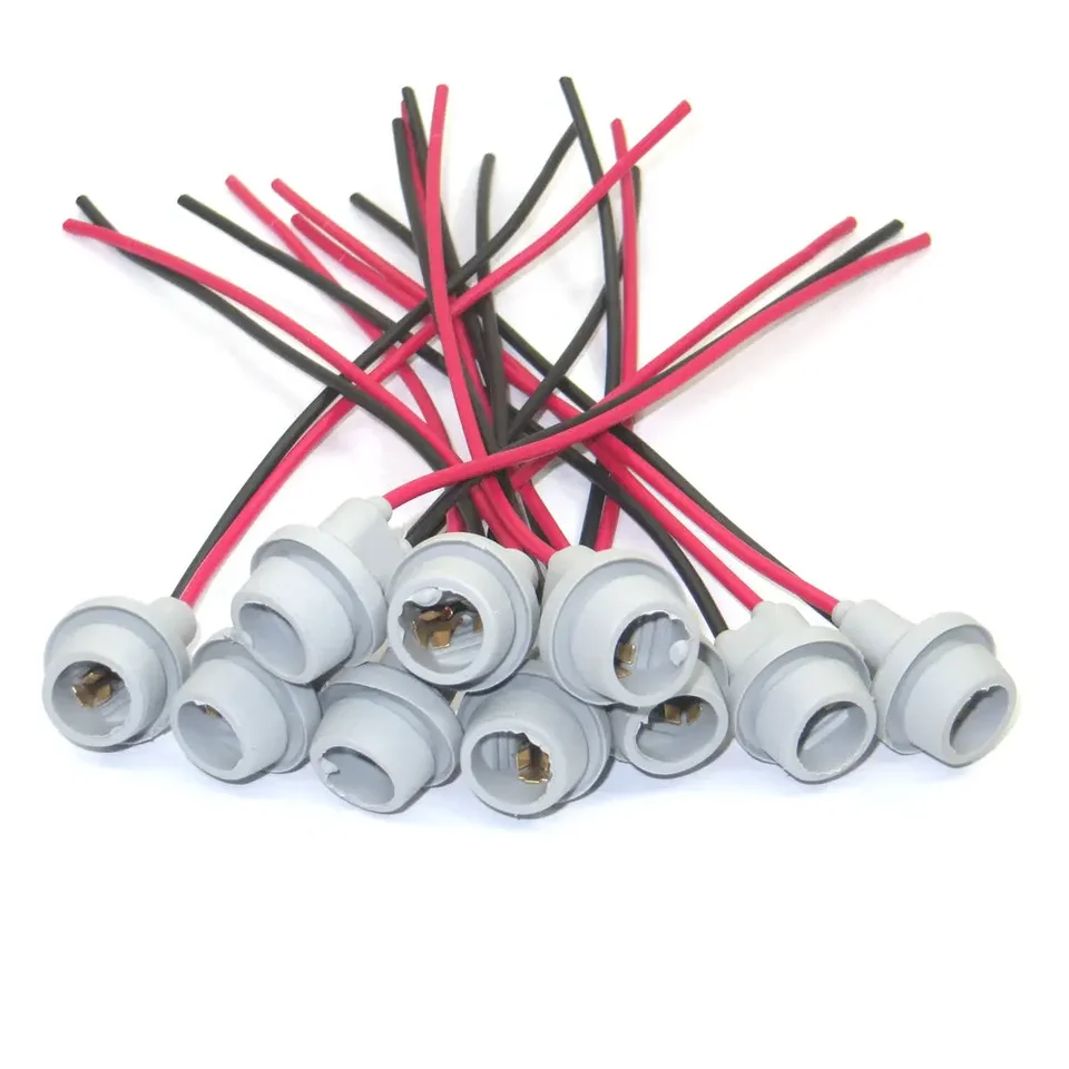 Pegamento T7000 10 X Connectors Socket Bulb Light Harness PigTail T10 ...