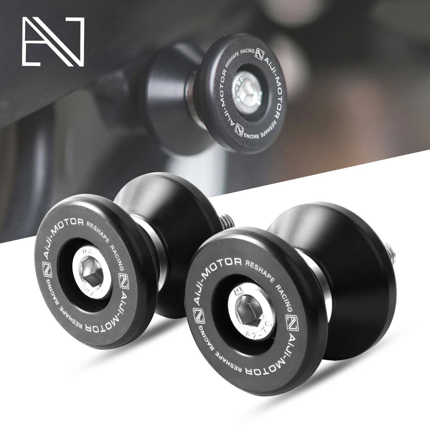 Motorcycle-Accessories-6MM-Swingarm-Sliders-Spools-Paddock-Stand ...