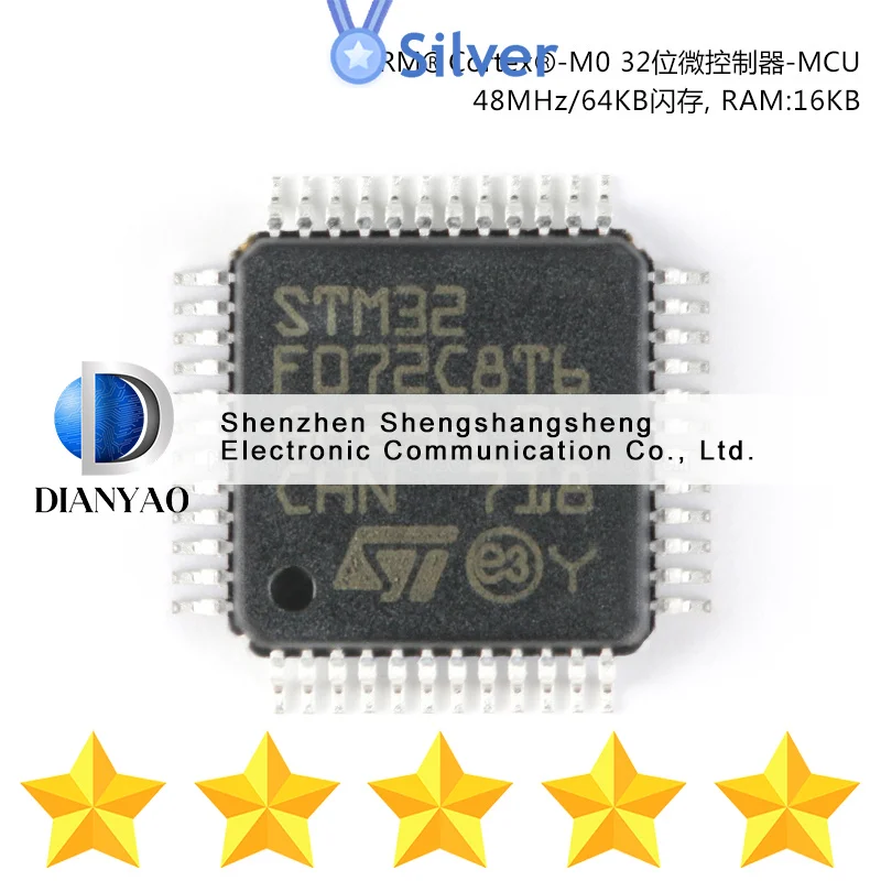 STM32F072C8T6-QFP48-TAS5709APHPR-Electronic-Components-TAS5731PHPR ...