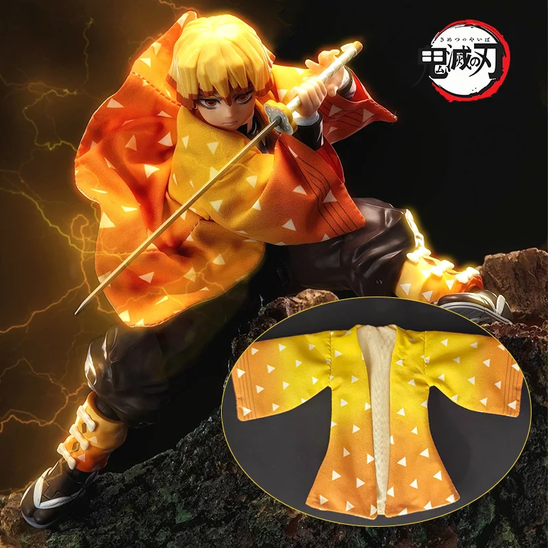 Anime Demon Slayer SHF Agatsuma Zenitsu 1/12 Clothes Action Figure ...