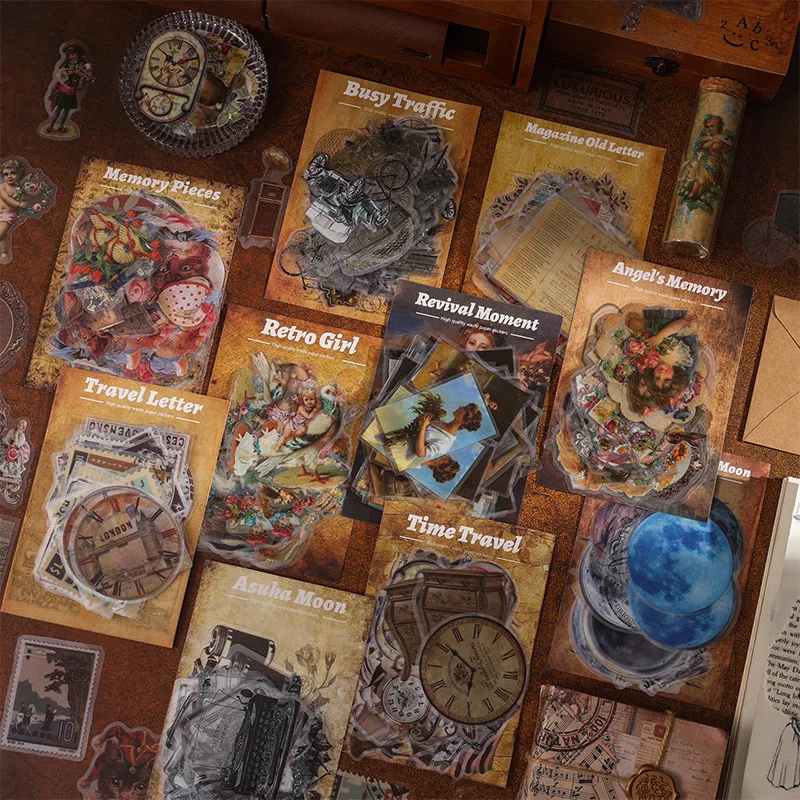 10pcs-Memories-Castle-Vintage-Handbook-Sticker-Pack-Waterproof-PVC ...