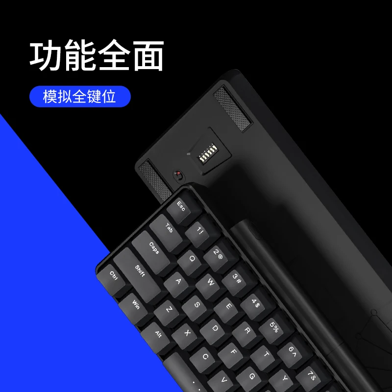 IKBC-R300-Blue-Backlit-Mini-61-Keys-Mechanical-Keyboard-Cherry-mx-Brown ...