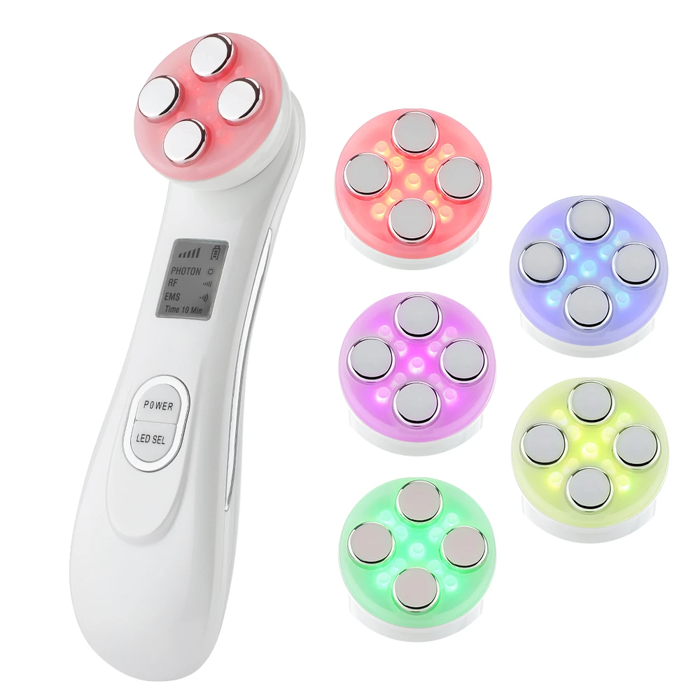 Facial Radiofrequency RF Lifting Machine 5 in 1 Red Light Therapy Spa ...