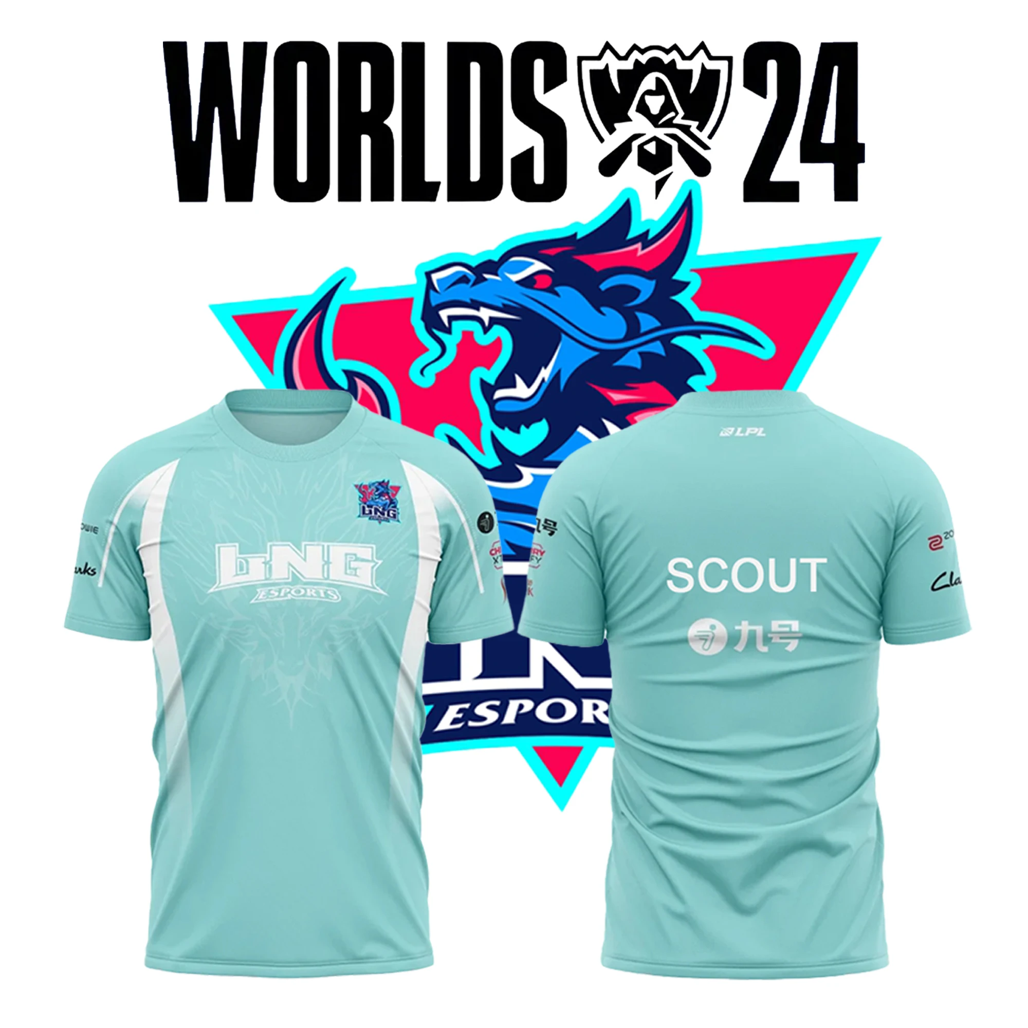 2024-New-LNG-E-sports-Club-Limited-Jersey-T-shirts-League-Of-Legends ...