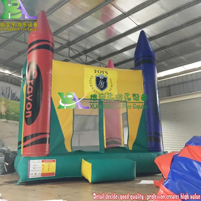 School-Activity-Outdoor-Game-Inflatable-Crayon-Bouncy-Castle-For ...