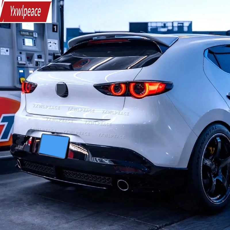 For-Mazda-3-Axela-Hatchback-2020-Real-Carbon-Fiber-FRP-Rear-Roof ...