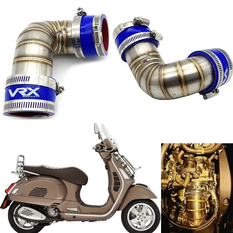 Motorcycle-Exhaust-Pipe-Stainless-Accessories-Steel-Link-Tube-Fit-For ...