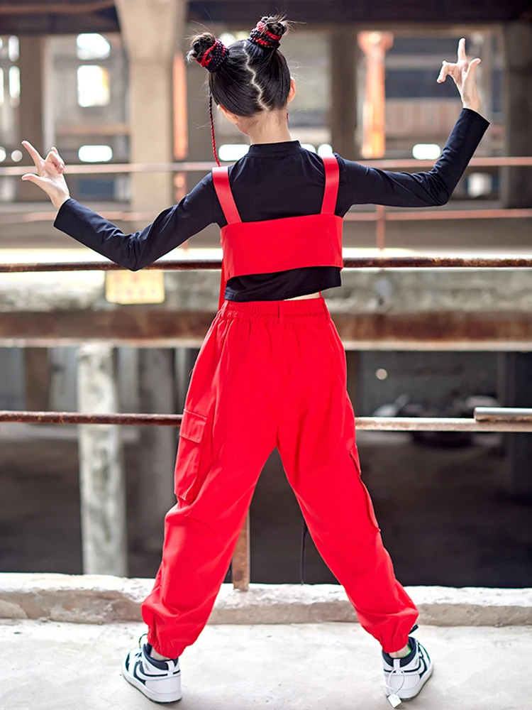 Red Jazz Dance Costumes Kids