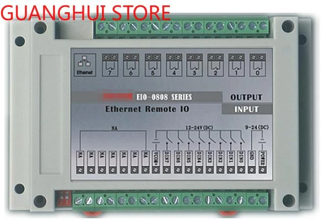 Programmable Ethernet Relay Module, Remote I/O,Network P2P PLC Logic ...