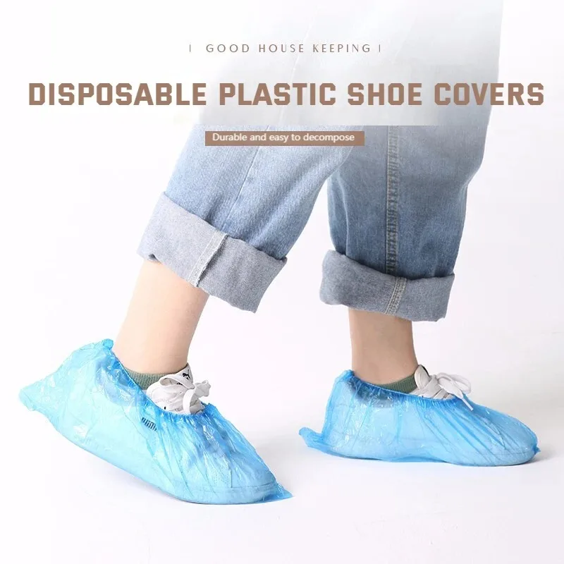 100pcs-1set-portable-plastic-shoe-covers-disposable-rainy-day-outdoor ...