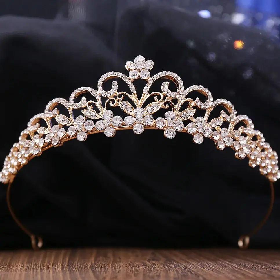 DIEZI-Korean-Elegant-Butterfly-Crystal-Crown-Tiara-For-Women-Wedding ...