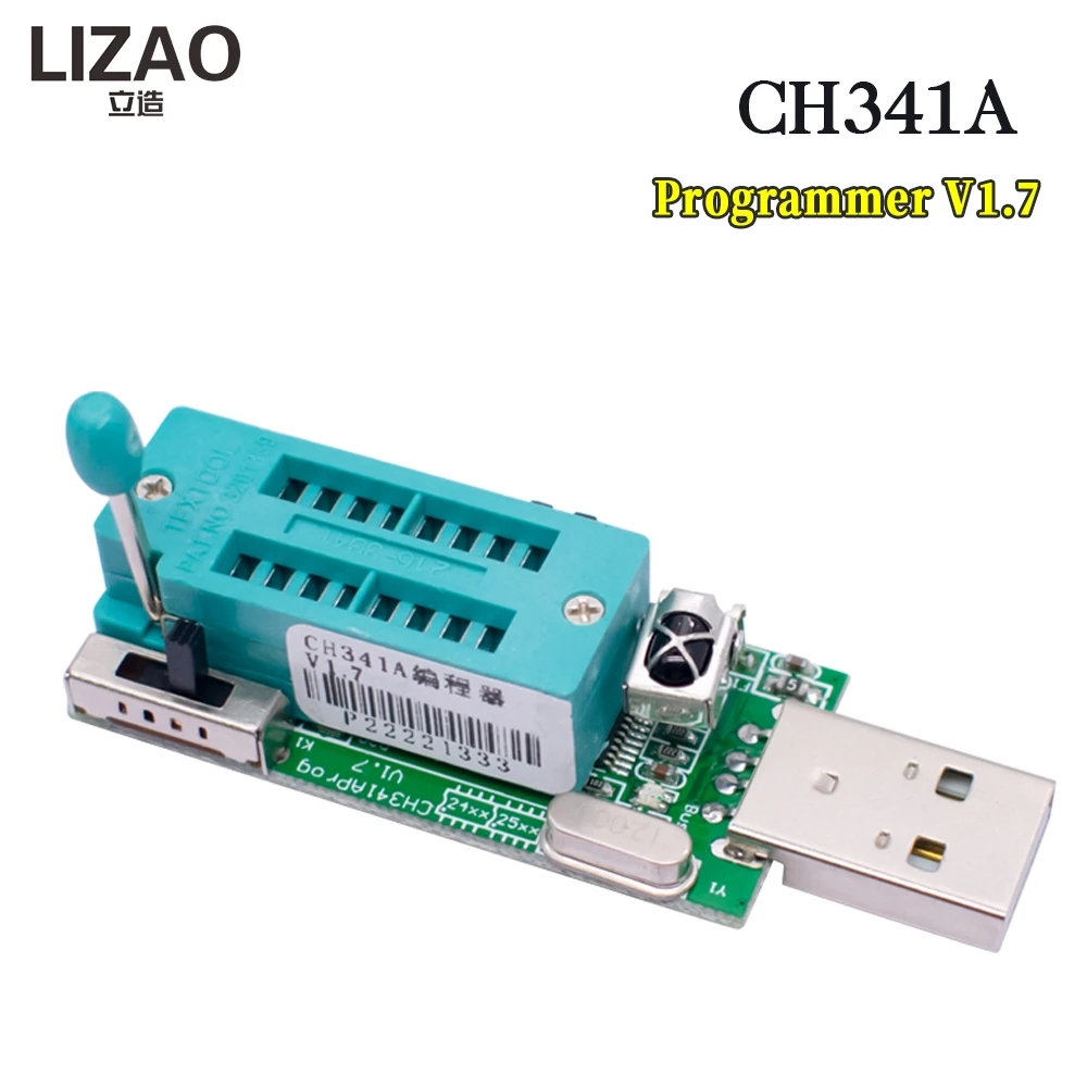 LIZAO-CH341A-Programmer-V1-7-1-8V-Level-Shift-W25Q64FW-W25Q128FW ...