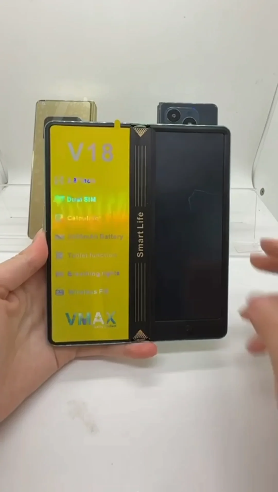 vmax V18 Notepad Flip feature phone, one click calculator in feature ...