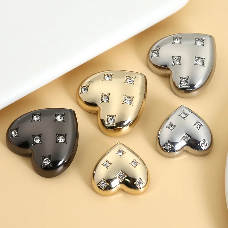 6PCS Of High-grade Love Button For Blouse Women's Coat 18/23/25/30MM ...
