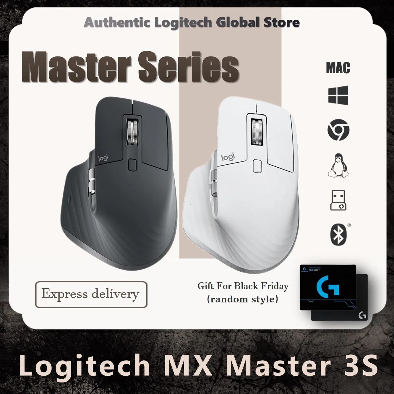 Logitech-MX-Master-3S-Wireless-Mouse-8000-DPI-Auto-Shift-Scroll-Wheel ...