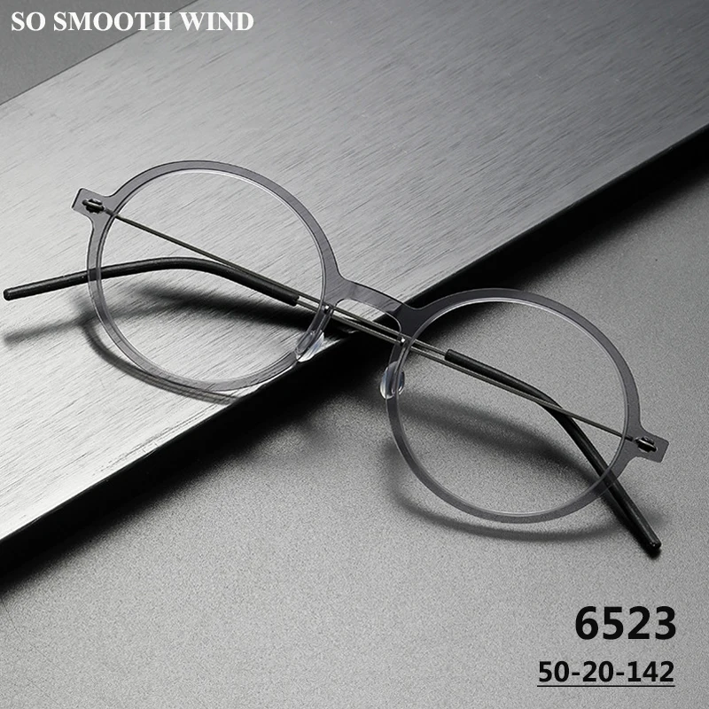 Denmark-Handmade-Retro-Round-Glasses-Frame-Men-Women-Ultralight ...