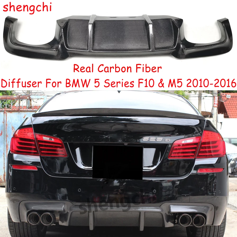 F10-M5-Carbon-Fiber-Rear-Diffuser-For-BMW-5-Series-F10-520i-523i-528i ...