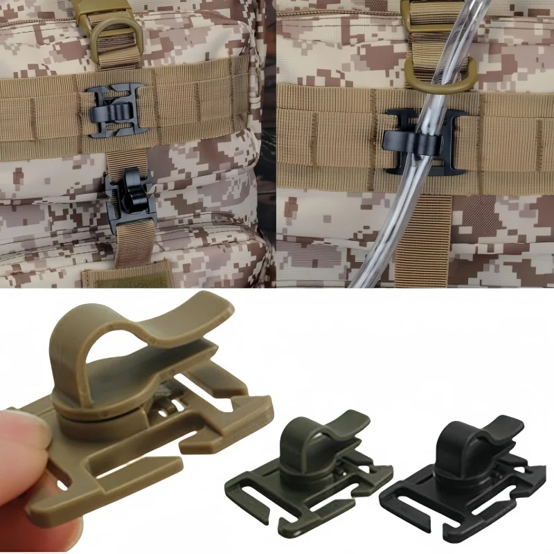 2PCS-Hydration-Bladder-Trap-Hose-Clip-Drink-Tube-Clip-Fixed-Gear-Water ...