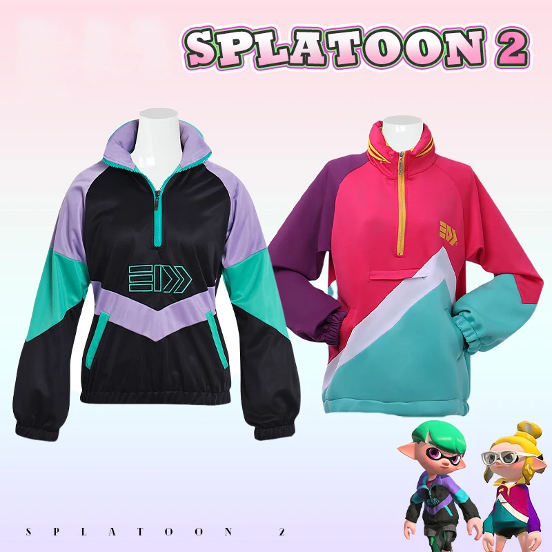 Splatoon-Cosplay-Vintage-para-homens-e-mulheres-pul-ver-casual-moletom ...