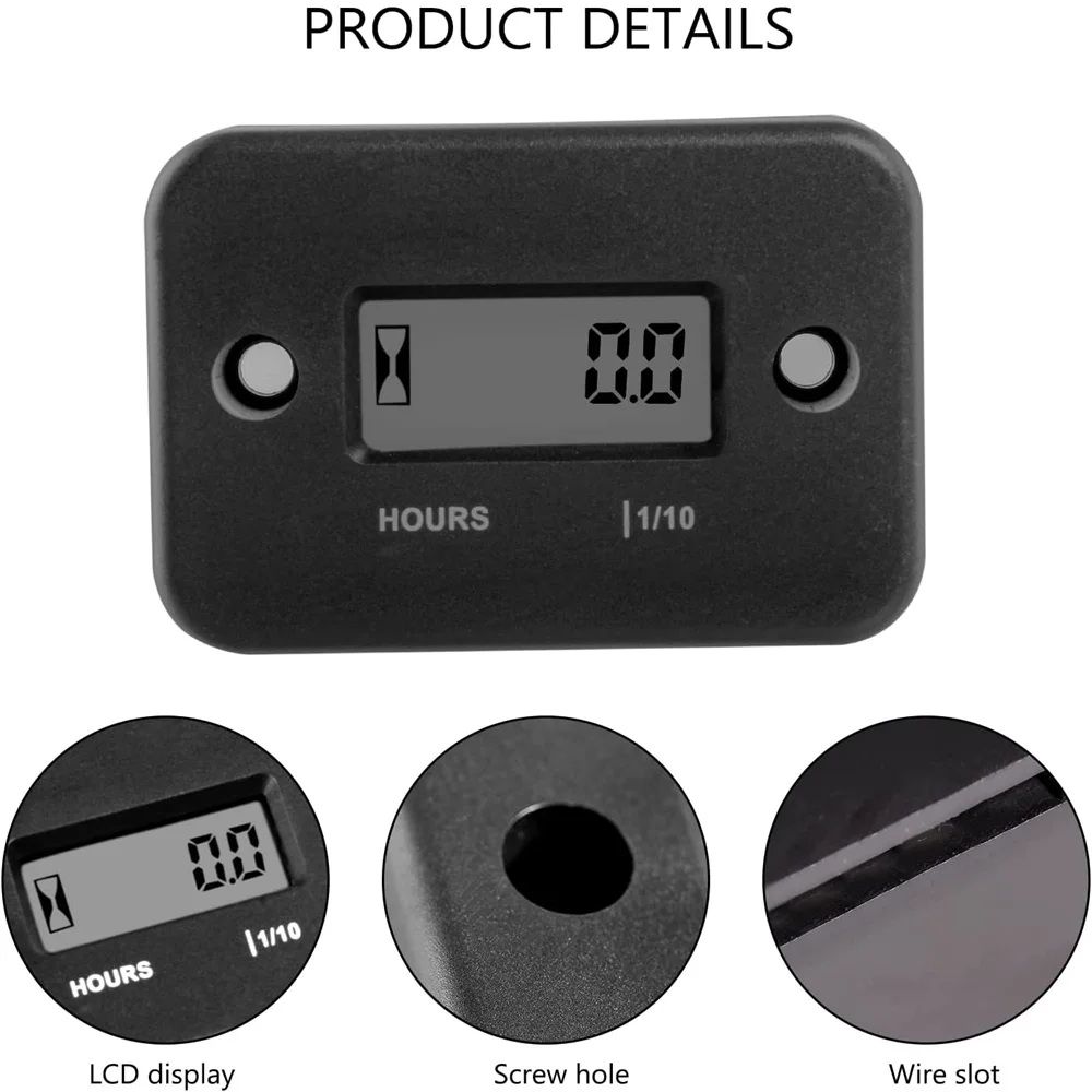 Waterproof-Digital-Hour-Meter-LCD-Display-Portable-Engine-Gauge-Hours ...