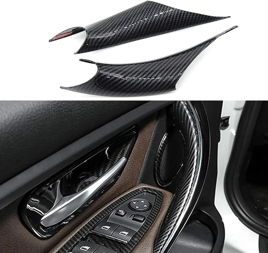 2PCS Door Pull Handle Covers Driver Side & Passenger Side For BMW F30 ...