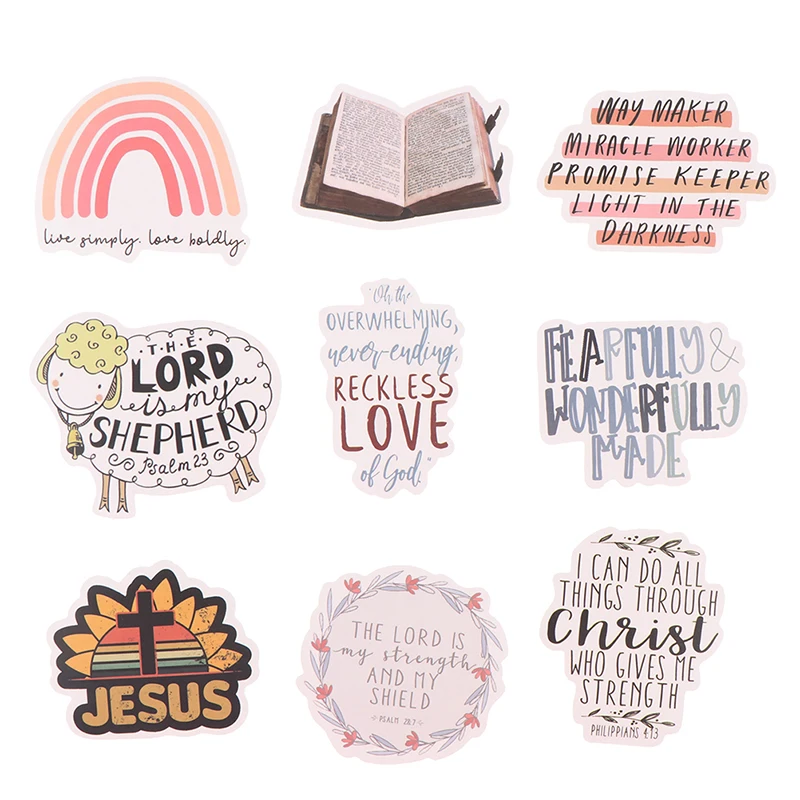 50PCS-Jesus-Christians-Theme-Stickers-Cartoon-Graffiti-Waterproof ...
