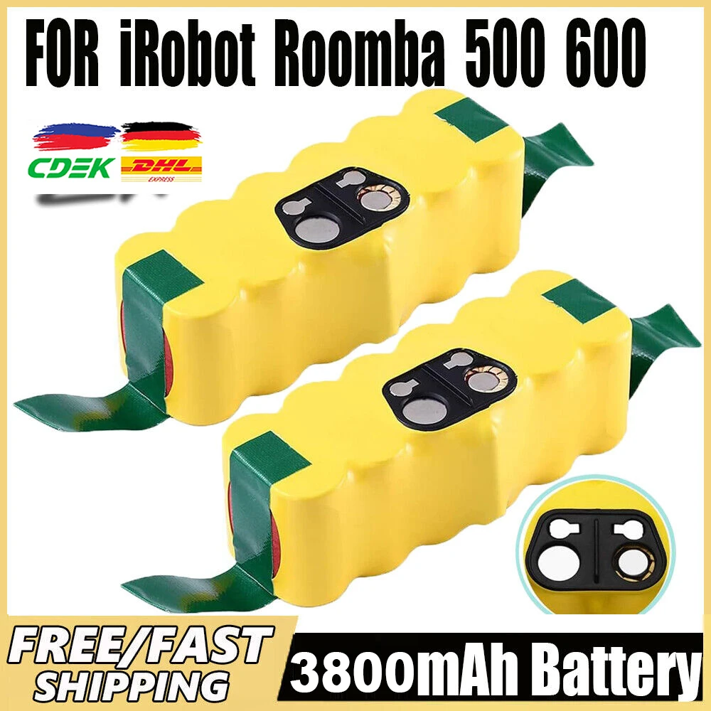For-irobot-Roomba-Battery-Rechargeable-Batteries-14-4V-3800mAh-500-550 ...