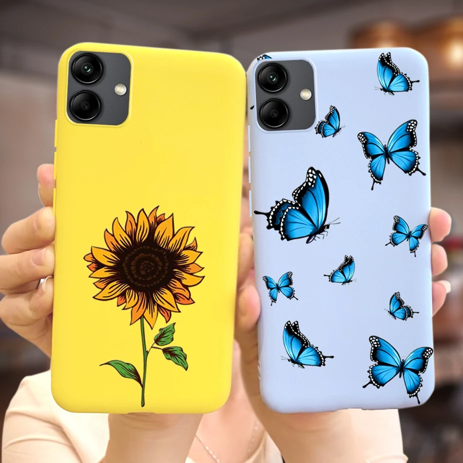 For Samsung Galaxy A04 Case SM A045F Cute Sunflower Butterfly 6.5 ...