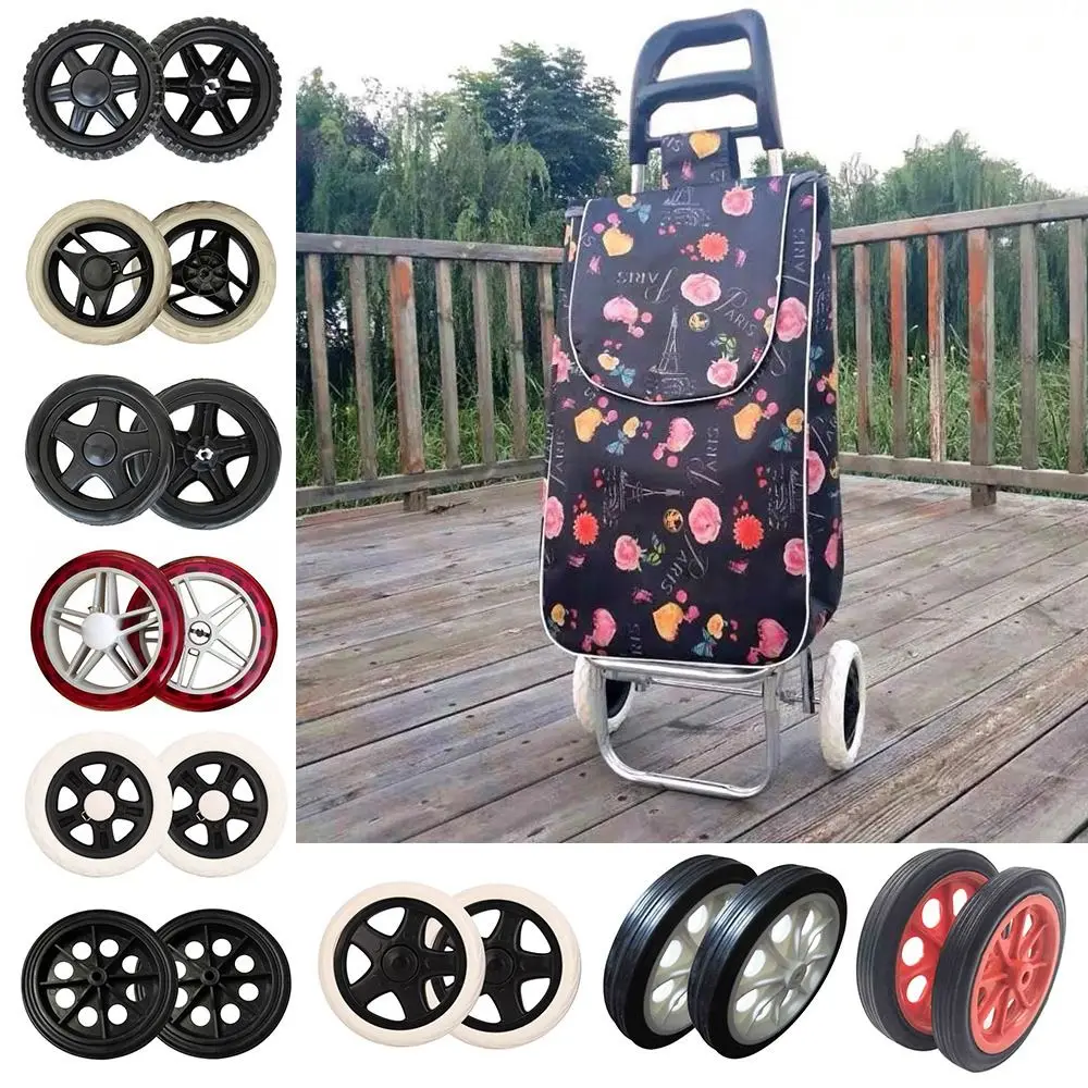 2Pcs-Shopping-Cart-Wheels-Grocery-Cart-Caster-Handcart-Wheel-Trolley ...