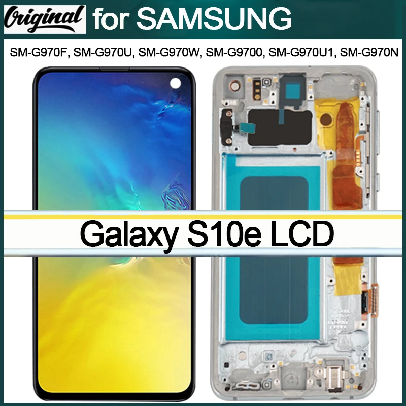 Pantalla táctil AMOLED para SAMSUNG Galaxy S10e, repuesto de pantalla táctil de 5,8 pulgadas ...