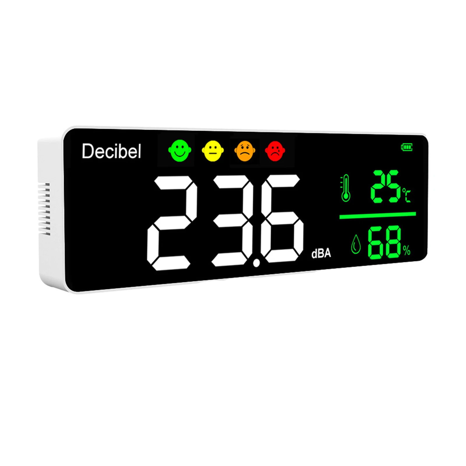 Noise Decibel Meter 3 In 1 Temperature Humidity and Noise Display ...
