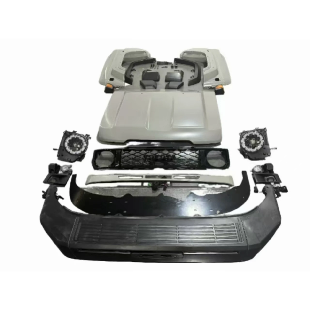 Latest VersionUpgrade Body Kit Car Bumper Hood Bodykit Headlight Body ...